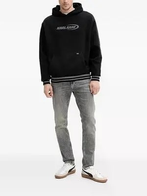 KARL KANI Striped Trim Hoodie