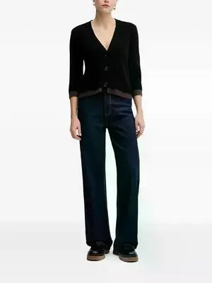 Sisley V-neck Buttoned Cardigan