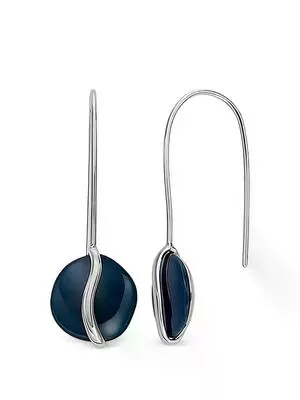 Skagen Sofie Round-shape Drop Earrings - Silver