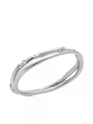 Dries Van Noten Crystal-embellished Cuff Bracelet Set - Silver