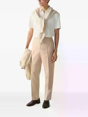 Zegna Textured Polo Shirt - Neutrals
