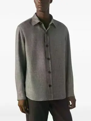 Zegna Buttoned Overshirt - Brown