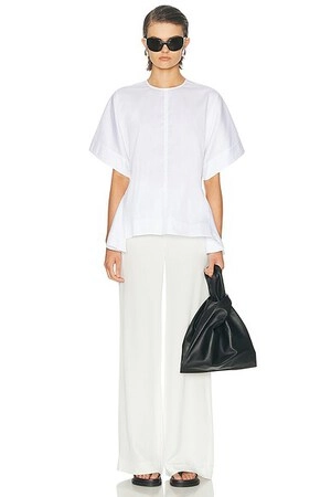 Brandon Maxwell Tyler Poplin Top