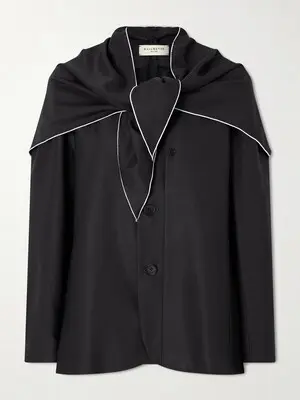KALLMEYER Jamie Tie-detailed Cady Blazer - Black