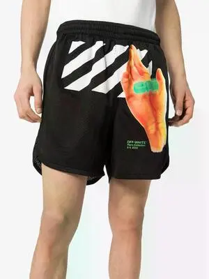 Off-White Hand Logo Track Shorts