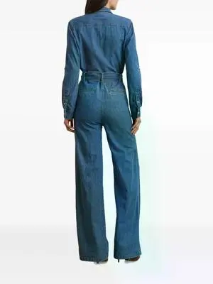 Ralph Lauren Belted Denim Jumpsuit