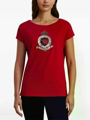 Ralph Lauren Graphic Print Round Neck T-shirt - Red