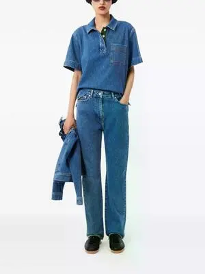 Lacoste Oversized Denim Polo