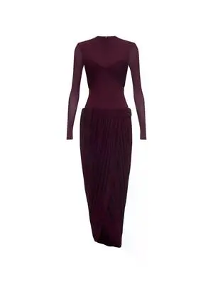 CHATS BY C.DAM Judie Maxi Dress With Draped Skirt