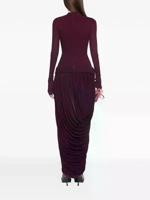 CHATS BY C.DAM Judie Maxi Dress With Draped Skirt