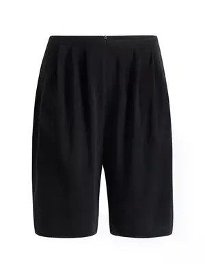 Khaite Pleated Cotton Shorts
