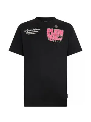 Philipp Plein Round Neck Gelato Monsters T-shirt - Black