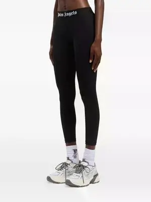 Palm Angels Logo Waistband Leggings