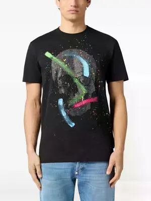 Philipp Plein Paint Splash Skull T-shirt