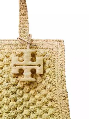 Tory Burch Small Ella Hand-crocheted Popcorn Tote Bag - Neutrals