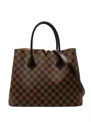 LOUIS VUITTON Damier Ebene Kensington Satchel - Brown