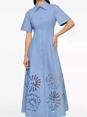 Clea Annalise Shirt Dress - Blue