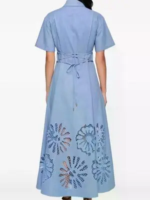 Clea Annalise Embroidered Shirt Dress