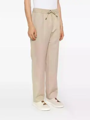 Brioni Mid-rise Straight-leg Trousers - Neutrals