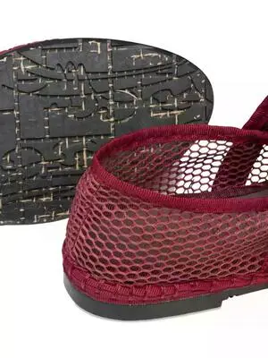 FLABELUS Isabella Buckle-strap Ballet Flats - Red