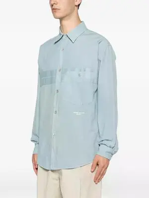 Stone Island Logo-embroidered Shirt