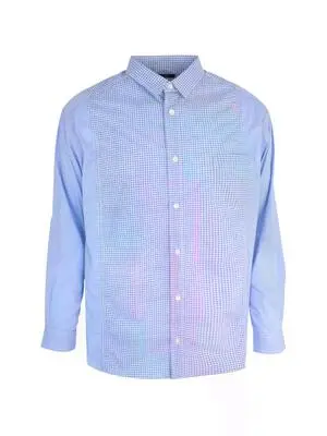 Comme Des Garçons Gingham Panel Shirt - Blue
