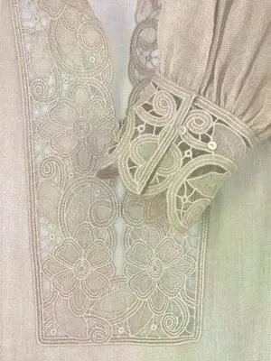 Ermanno Scervino Relaxed-fit Blouse With Lace Detailing
