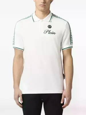 Philipp Plein Floral-jacquarded Polo Shirt