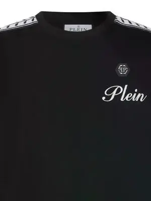 Philipp Plein Crew-neck Tape T-shirt - Black