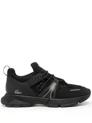 Lacoste Panelled Lace-up Sneakers - Black