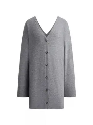 12 STOREEZ V-neck Cardigan With Button Fastening
