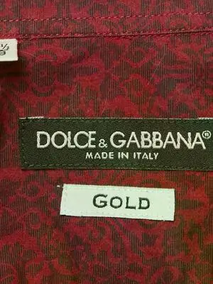 Dolce & Gabbana Printed Cotton Shirt - Red