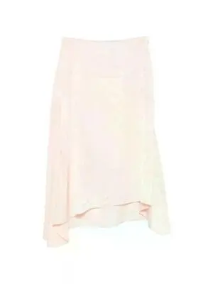 Victoria Beckham Asymmetric Midi Skirt - Pink