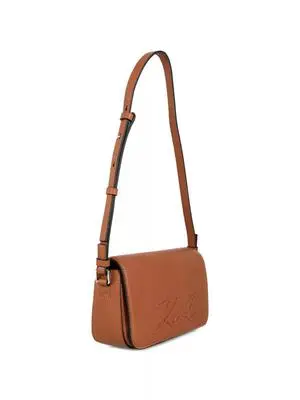 Karl Lagerfeld K/ville Logo Shoulder Bag - Brown
