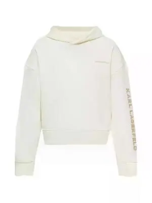 Karl Lagerfeld Embroidered Logo Hoodie