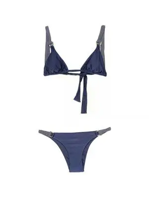 LENNY NIEMEYER Two Piece Triangle Bikini - Blue