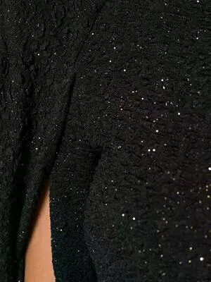 Talbot Runhof Glitter Cape Effect Top