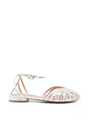 BIBI LOU Embellished Crystal Sandals - Silver