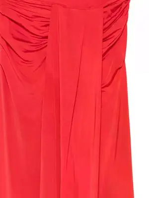 Vivetta Ruched Midi Skirt - Red