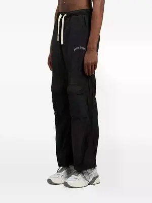 Palm Angels Logo Drawstring Cargo Trousers