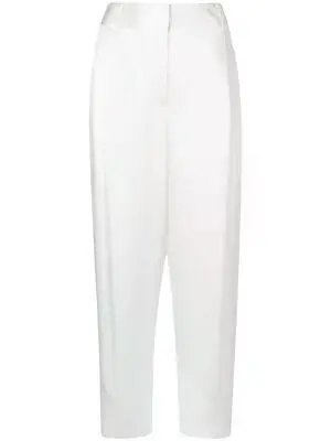 Tibi Celia Sculpted Cropped Trousers - White