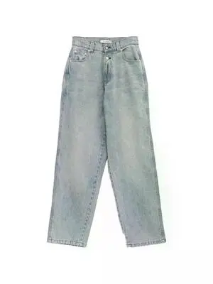 Gimaguas Baggy Washed Cotton Trousers - Blue