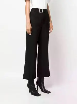 JIL SANDER Belted Cropped Trousers