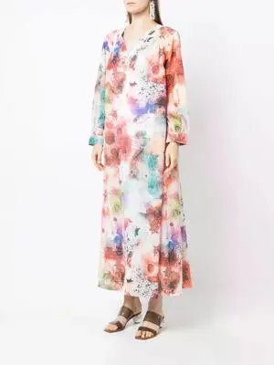BAMBAH Gardenia Floral Print Maxi Dress