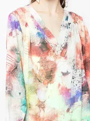 BAMBAH Gardenia Floral Print Maxi Dress
