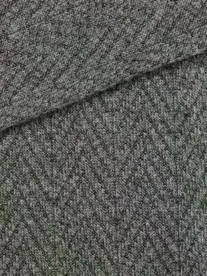 Zegna Chevron Knit Calf-length Socks
