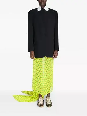 Dries Van Noten Crêpe Oversized Blazer