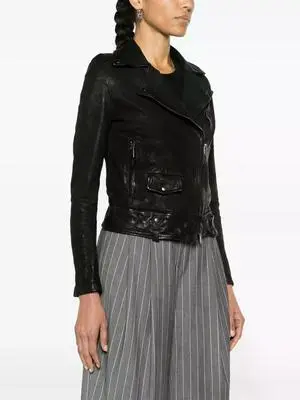 SALVATORE SANTORO Leather Biker Jacket