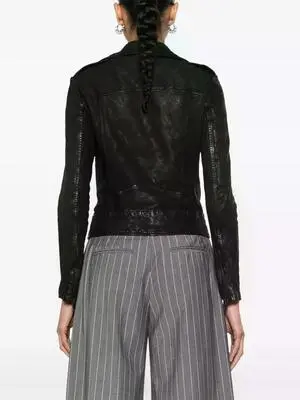 SALVATORE SANTORO Leather Biker Jacket