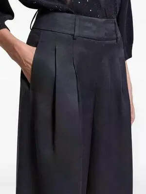 Peserico Pleated Wide-leg Trousers - Blue